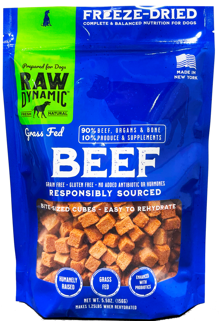 Raw Dynamic Beef Formula Freeze Dried Dog Food | Pet Oasis