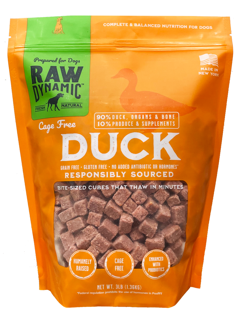 Raw Dynamic Duck Frozen Dog Food | Pet Oasis