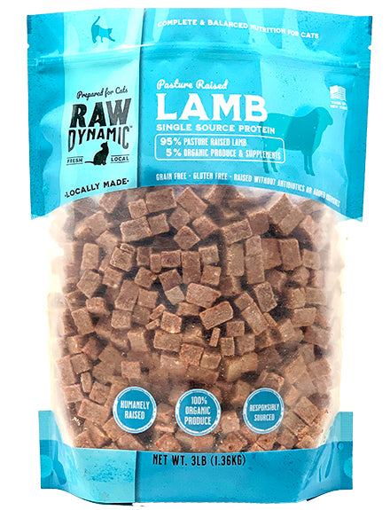 Raw Dynamic Lamb Frozen Cat Food | Pet Oasis