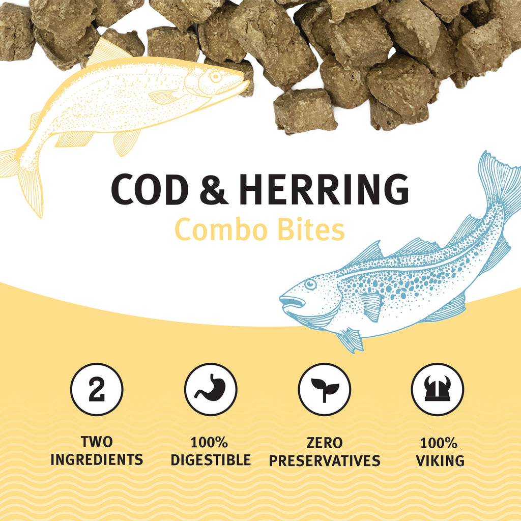 Icelandic+ Combo Bites Cod Herring Dog Treats | Pet Oasis