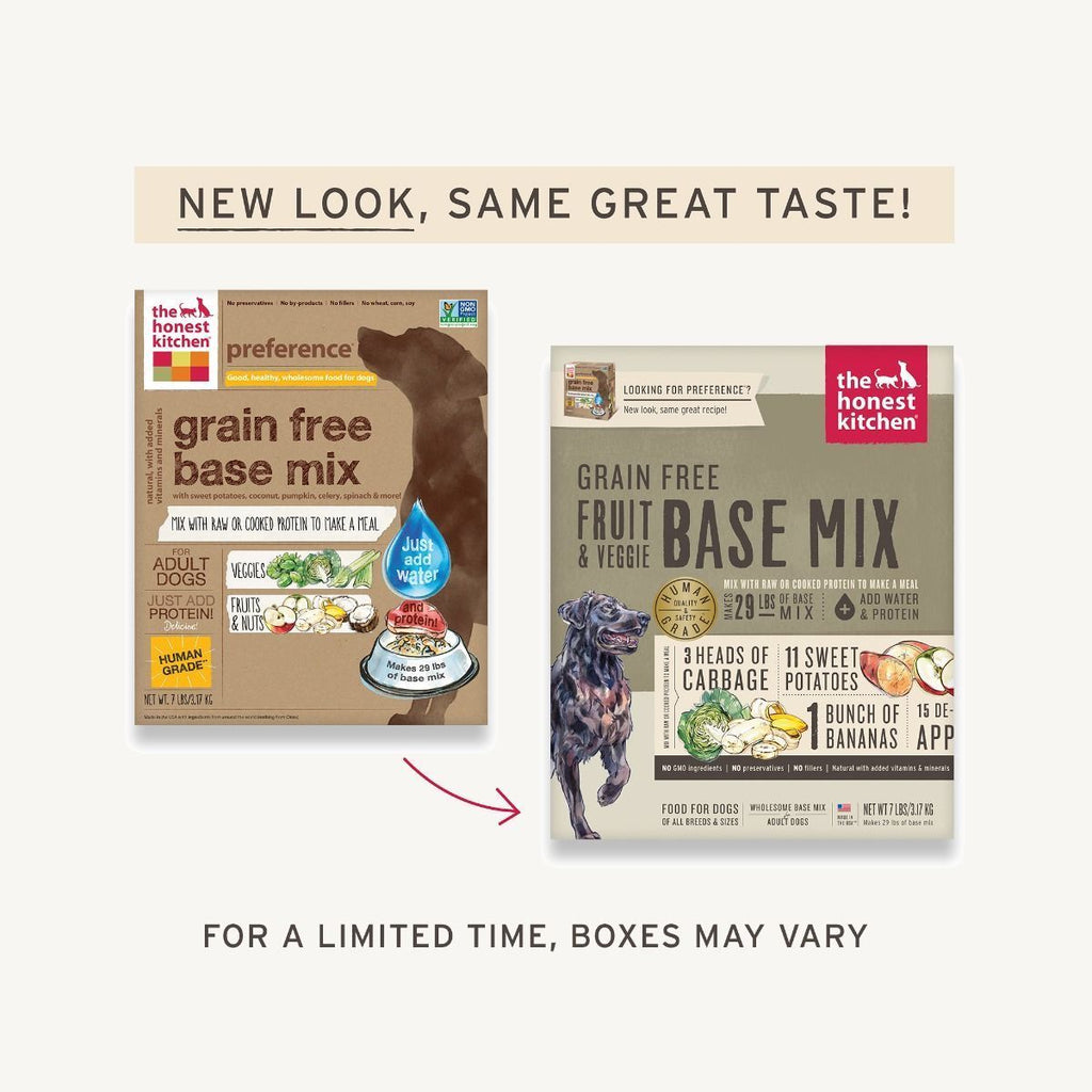 The Honest Kitchen Dehydrated Grain Free Fruit & Veggie Base Mix Dog F ...