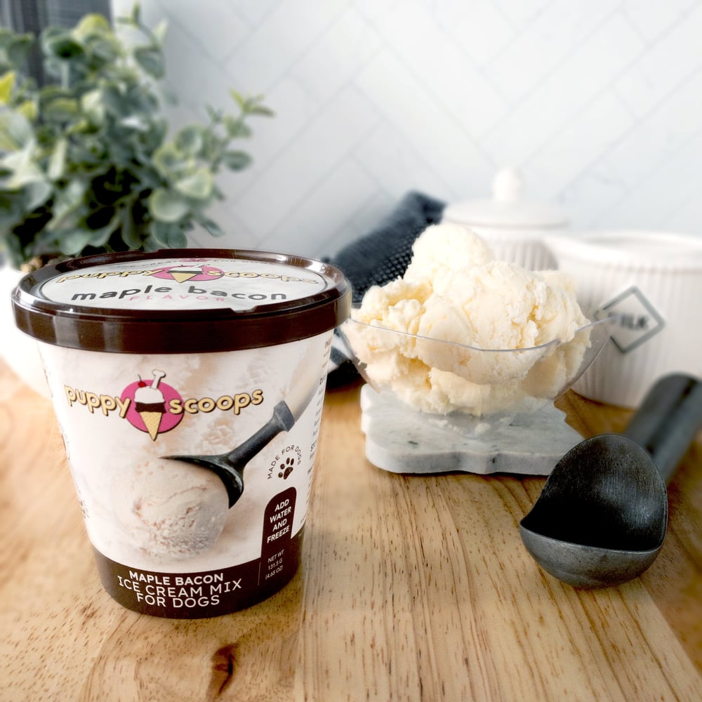 Puppy Scoops Maple Bacon Ice Cream Mix Dog Treat | Pet Oasis
